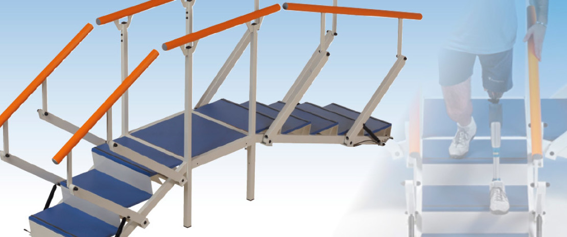 REHABILITATION STAIRCASES AND RAMPS FOR PHYSICAL THERAPY